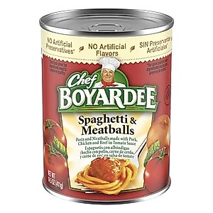Chef Boyardee Spaghetti and Meatballs, 14.5 oz, 24 Pack