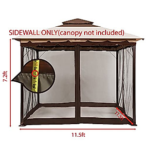 ABCCANOPY 10x10 Gazebo Mosquito Netting Walls