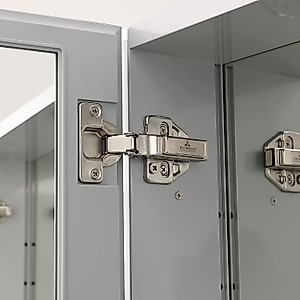 20 Inch x 26 Inch Aluminum Bathroom Medicine Cabinet, Recess Or Surface Mount