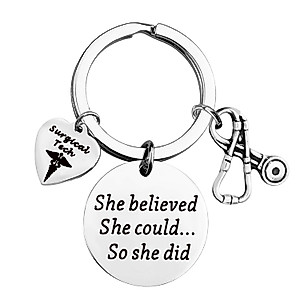 BLEOUK Surgical Tech Gift She Believed She Could So She Did Surgical Tech Inspirational Gift (Surgical Tech)