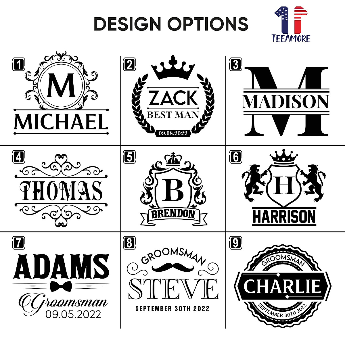 TEEAMORE Personalized Rocks Old Fashioned Cocktail Glass Add Your Name Last Name Etched Whiskey Glasses Gift Housewarming 9oz