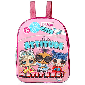 LOL Surprise Mini Backpack for Girls Set - Bundle with 11" LOL Surprise Backpack, Stickers, Water Bottle, More | LOL Surprise Backpack Preschool