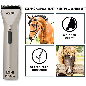 Wahl Professional Animal MiniArco Corded/Cordless Pet, Dog, Cat, and Horse Trimmer Kit