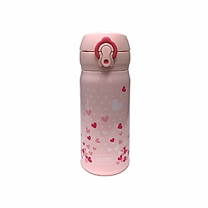 THERMOS 12 Ounce Stainless Steel Direct Drink Bottle, Hearts