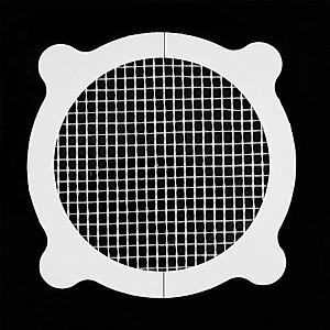 Paisu 10pcs/1pack Shower Drain Hair Catcher Mesh Stickers,Shower Drain Hair Catcher for Bathtub Bathroom Kitchen, Round four ears