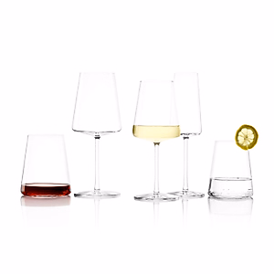 Stolzle Lausitz Power German Made Crystal Stemless White Wine Glass, Set of 4