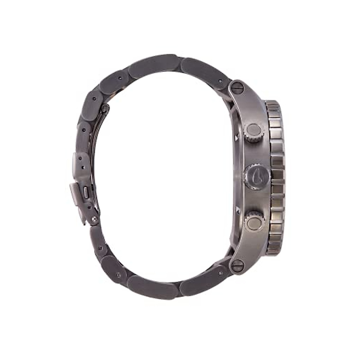 NIXON 51-30 Chrono A083 - Black/White/Gunmetal - 300m Water Resistant Men's Analog Fashion Watch (51mm Watch Face, 25mm Stainless Steel Band)