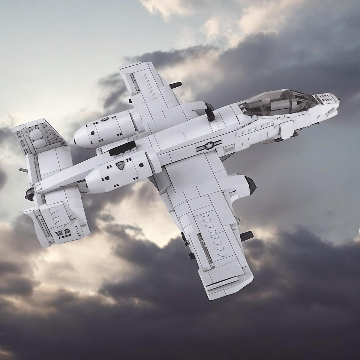 General Jim's A-10 Warthog Military Building Block Bricks Set US Air Force Military Fighter Jet A10 Plane