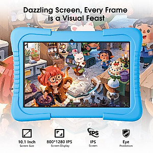 SGIN Tablet 10 Inches IPS Touch Screen, 2GB RAM 32GB Storage, Quad-Core Processor A133 1.6GHz Android 12, 5000mWh Battery Life TF Card 32GB Expansion, WiFi, Bluetooth(Black)