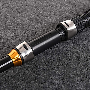 LIZHOUMIL Mini Fishing Pole, Ultra Light Telescopic FRP Fishing Rod, Portable Mini Sea Pole, Short Pole Ceramic with Guide Multiple Sizes for Chosen 1.0m