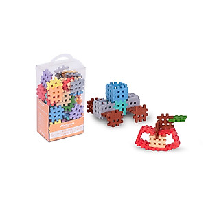 Marioinex STEM Toy Building Block Set with 70 Pieces in Blue, Green, Pink, Red, Teal Rubber for Ages 3-103 cm