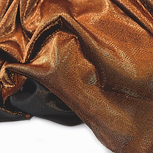 Rose Flavor Glitter Netting Fabric 58" Width for Wedding and Decoration (Gold,2yds)