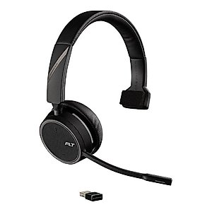 Plantronics Voyager 4210 USB-A (211317-01) Bluetooth Wireless Headset,Black