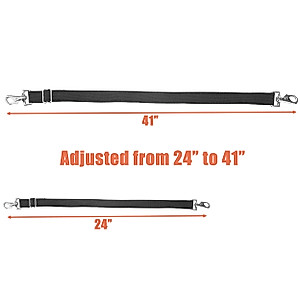 Pack of 6 Adjustable Length Elastic Leg Straps for Horse Blankets,Horse Blanket Sheet Replacement Elastic Leg Strap (6, Black)