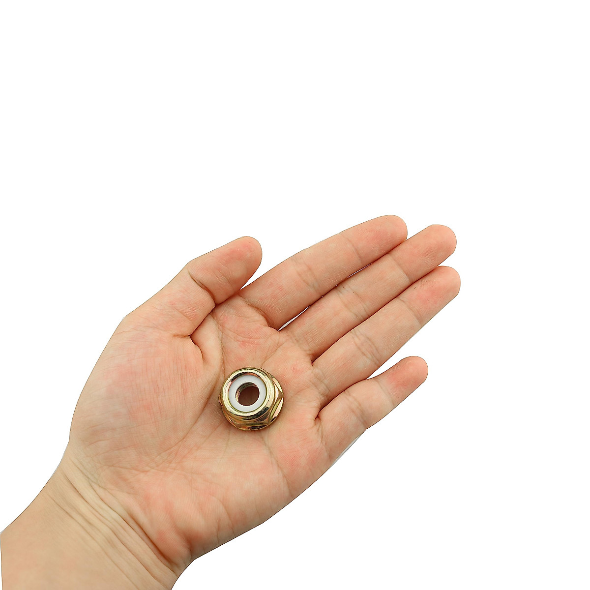 YHXiXi 8PCS M10x1.25 Universal Left Hand Thread Blade Nut, M10x1.25 Cord Trimmer Cutter Gear Head Blade Case Accessories Replacement for String Trimmer