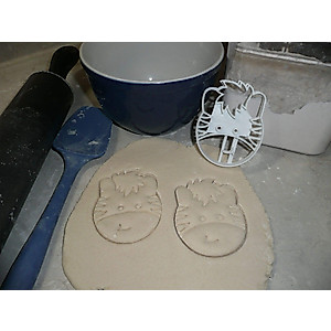 CUTESY ANIMAL FACE HEAD ZOO SAFARI THEME SET OF 5 COOKIE CUTTERS MADE IN USA PR1460