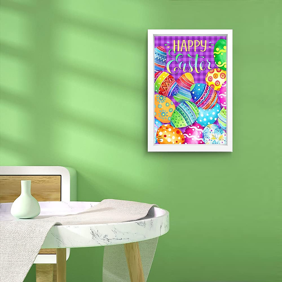 SupaDiya Easter Eggs Diamond Painting Kits for Adults Beginner, Full Drill Round Diamond Dots DIY 5D Diamond Art Kits, Paint by Numbers Adults Gem Art Painting Kit for Home Wall Decor (12x16 inch)