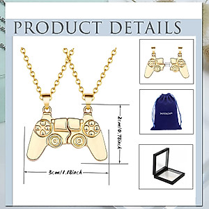 jagosen Game Controller Necklaces Matching Necklace for Couples Console Handle Pendant for Best Friends Him and Her Lovers BFF Friendship Jewelry
