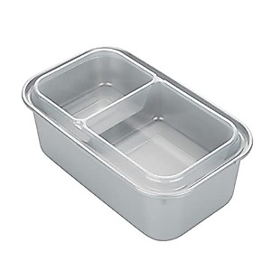 Restaurantware TRAYS ONLY: Futura 15.2 Ounce Trays For Containers 100 Microwavable Trays For 24 34 And 44 Ounce Containers - Containers Sold Separately 2 Compartments Clear Plastic Food Trays