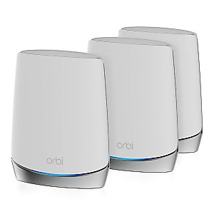 NETGEAR RBK753S-100NAS Orbi Tri-Band WiFi 6 Mesh System Router + 2 Satellites New