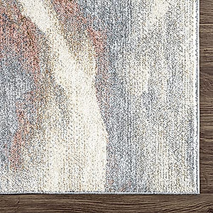 Abani 5' x 8' (5'3"x7'6") Contemporary Rugs Multicolor Swirl Area Rug - Modern No-Shed Premium Dining Room Rug