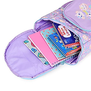 Sofab Kids Backpack 15 Inch 600-D Polyester Backpack, Preschool Backpack for Girls & Boys, Kids Travel Backpack (Purple)