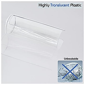 Qihomy Cosmetic Cotton Pads Storage Rack - Large Capacity Qtip Dispenser Holder Transparent Acrylic Storage Organizer Containers Cotton Rounds Display Rack With Lid (7.48 x 2.76 x 2.76 inches)