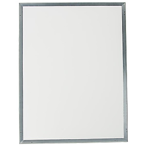 Displays2go Outdoor Frame for 22"x28" Posters or Advertisements, Locking, Weatherproof and Rustproof, Silver Aluminum