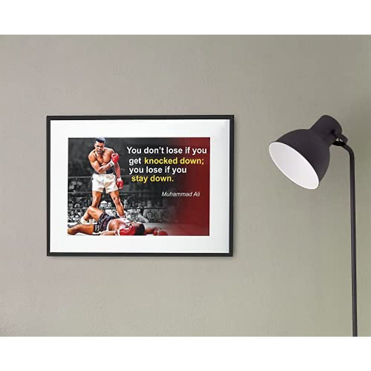 Muhammad Ali Poster Quote Boxing Black History Month Posters Sports Quotes Decorations Growth Mindset Décor Learning Classroom Teachers Decoration Educational Teaching Supplies Black Wall Art P044
