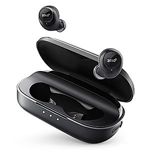 True Wireless Headphones, ZOLO Liberty [Upgraded] 8-Hour Playtime (100 Hours with Charging Case), Bluetooth 5 Bluetooth Earbuds with Graphene Driver Technology, IPX5 Sweatproof, Handsfree Stereo Calls