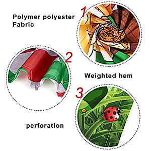 4 Pcs Happy St.Patrick's Day Shower Curtain Sets with Non-Slip Rugs, Toilet Lid Cover and Bath Mat, Gnome with Shamrock Shower Curtain with 12 Hooks, Waterproof Irish Bathroom Set for St. Patty's Day