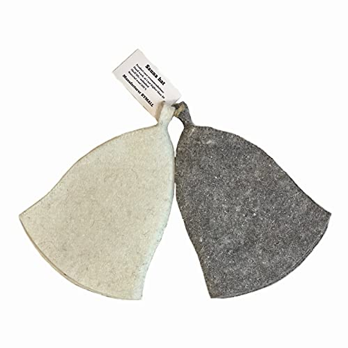 Sauna hat 2pcs, Russian Bath hat, Hat for Sauna, Sauna hat for Men, Sauna hat for Women, Wool 100%, Russian Sauna hat, Bath Accessories for Sauna on The Street Steam Room Made in Ukraine Grey, White