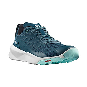 Salomon Patrol Hiking Shoes for Women Trail Running, Legion Blue/White/Yucca, 9.5