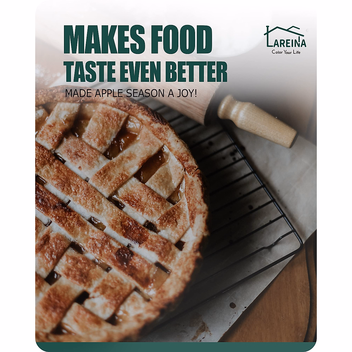 Lareina Mini Pans Set of 6, 6.5 Inch Individual Dish for Baking, 12 oz Small Ceramic Pie Plates for Chicken Pot Pie, Microwave and Dishwasher Safe, Christmas Gifts for Women, White