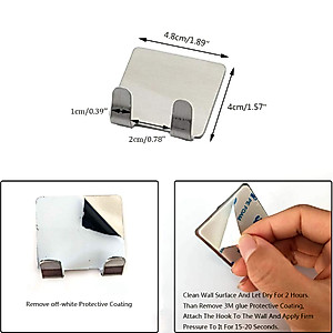 XoYo-Fogless Shower Mirror (11inX7.48in), Anti-Fog Shower Mirror, Shower Makeup Shave Mirror, Frameless Shower Mirror, Wall Hanging Mirror (Large, Shaver Hook)