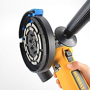Raizi 5 inch Universal Surface Grinding Dust Shroud Hand Angle Grinder+4 1/2" Diamond Grinding Cup Wheel