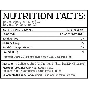 Kimera Koffee Dark Roast - Organic Ground Coffee Infused with Essential Brain Vitamins Ground (12oz)