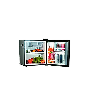FRIGIDAIRE Black EFR176- AMZ Retro Mini Refrigerator-Energy Saving-Adjustable Thermostat Control-Side Mounted Bottle Opener-Ideal for Dorm, Office, RV, Garage, Apartment 1.6 Cubic Feet