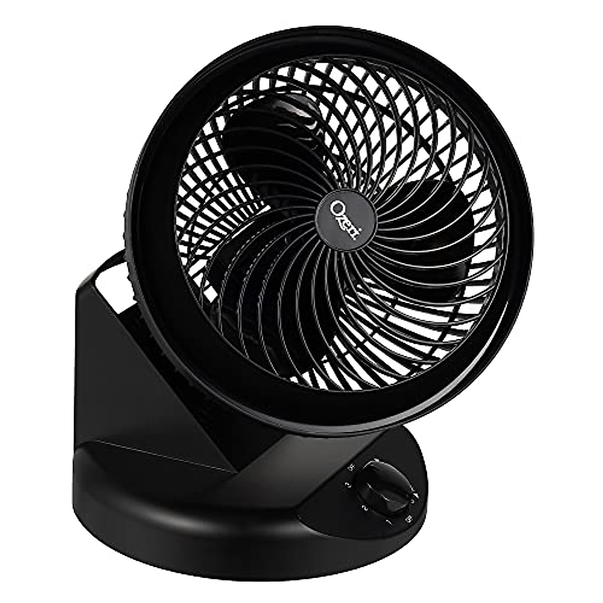 Ozeri Brezza 360 10" Oscillating Table Fan, with Orbital Motion Technology, Black