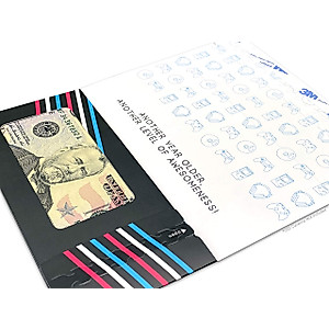 ZipGifts Birthday Card | Zip-Open Money Holder w/Clear Plastic Window for Cash, Check, & Gift Card (Game On)