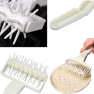 Dough Docker, Hsxxf Silicone Pizza Pie Pastry Dough Docker Roller Dough Pitter Baking Tool for Pizza Crust or Pastry Dough Family