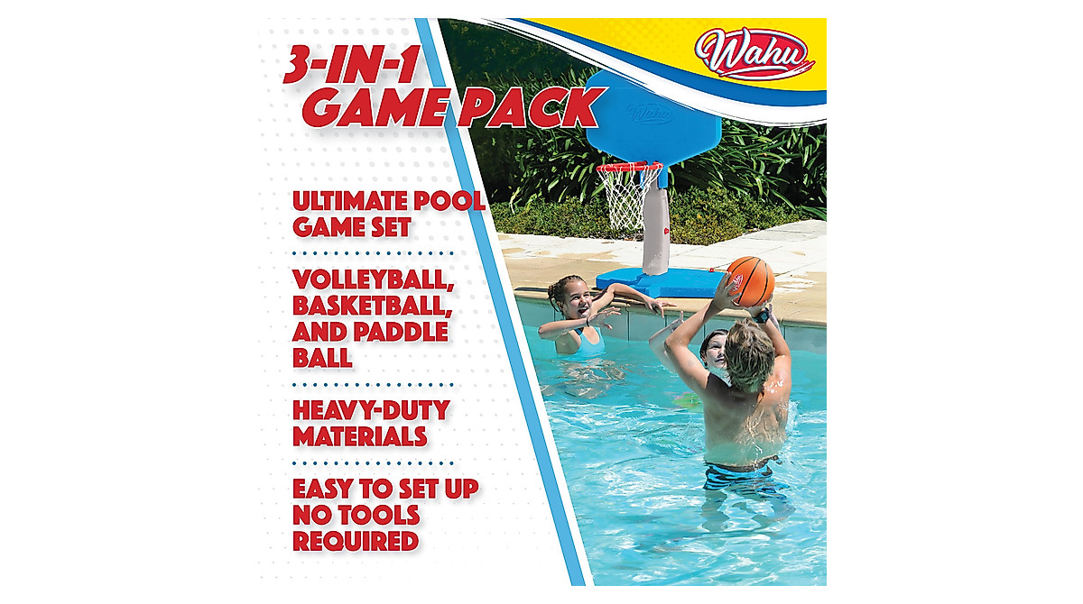 Wahu 3-in-1 Pool Sports Game Pack - Fun for All Ages