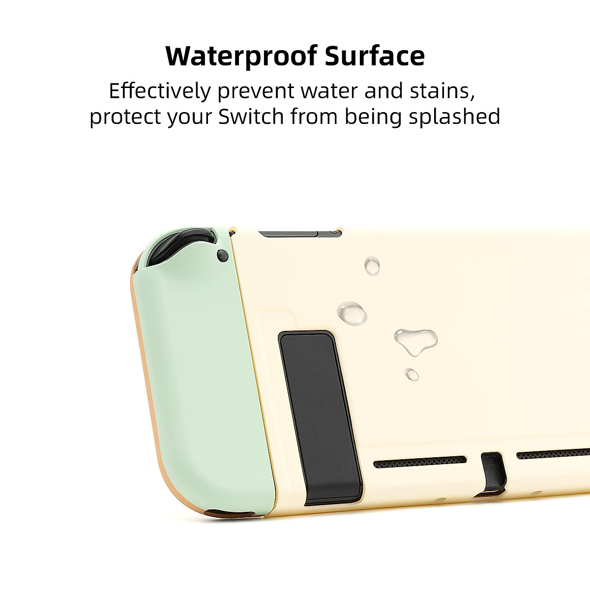 GeekShare Protective Case Slim Cover Case for Switch - Shock-Absorption and Anti-Scratch (Brown & Green)