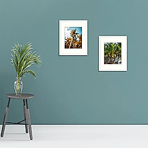 Frametory, Set of 12, 11x14 White Picture Frame - Made to Display Pictures 8x10 with Mat or 11x14 Without Mat - Wide Molding - Pre-Installed Wall Mounting Hardware