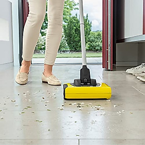 Karcher KB 5 Lightweight Multi-Surface Cordless Electric Floor Sweeper Broom - Ideal for Fur, Hair, Dirt, & Debris - 8.25" Cleaning Width, 30 Minute Runtime