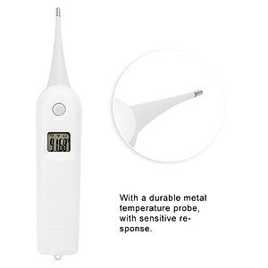 JOROBURO Pet Thermometer, Electronic Pigs Cattle Sheep Thermometer, Pet Dog Thermometer Anus Thermometer Fast Digital Veterinary Thermometer Temperature Tester for Livestock Cats Dogs