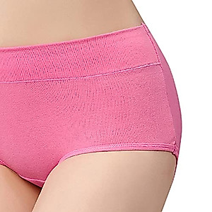 Kinple Womens Stretch Seamless Brief Full Coverage Panties Comfy No Show Underwear 2024 Fashion Solid Invisible Panty Hot Pink