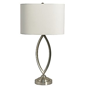Decor Therapy TL14121 Table Lamp, Brushed Steel