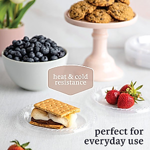 9 Inch Disposable Clear Plastic Plates In Bulk By Framo for Party and Dinner,And For Any Occasion, Microwaveable, BBQ, Travel, and Events (9 Inch 120 pack)