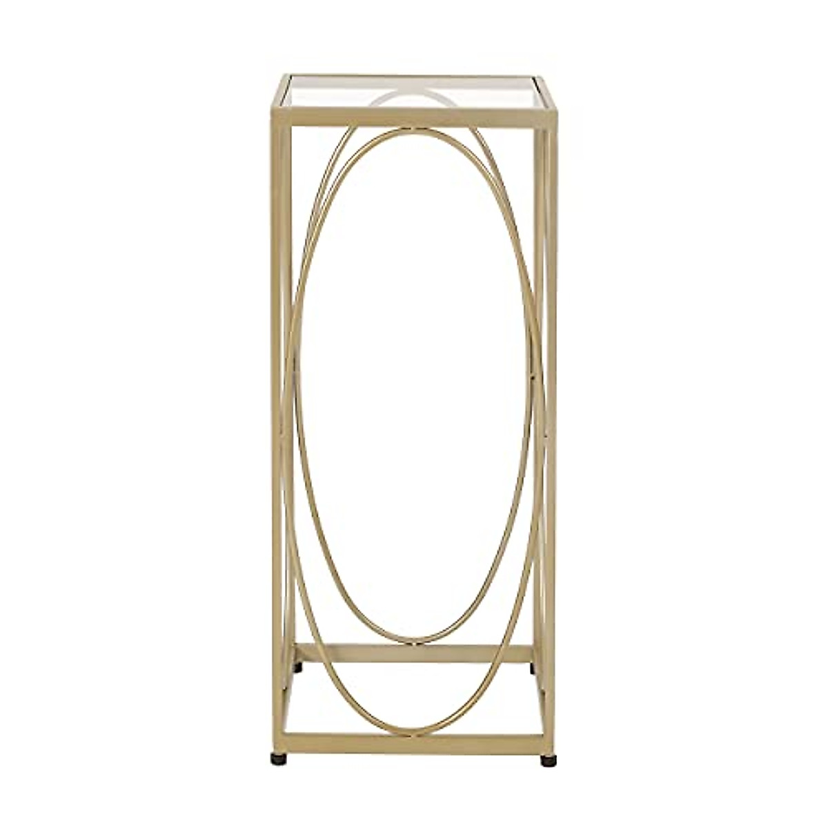 Christopher Knight Home Bennion End Table, Champagne Gold + Clear